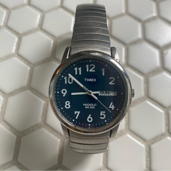 Timex | Accessories | Timex T203 Easy Reader Silvertone Expansion ...
